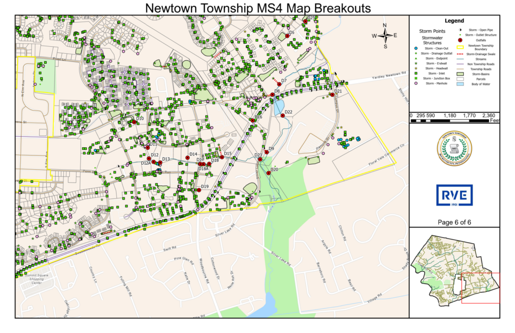 Newtown Township Full EPA MS4 Stormwater Map – Newtown Township: Bucks ...