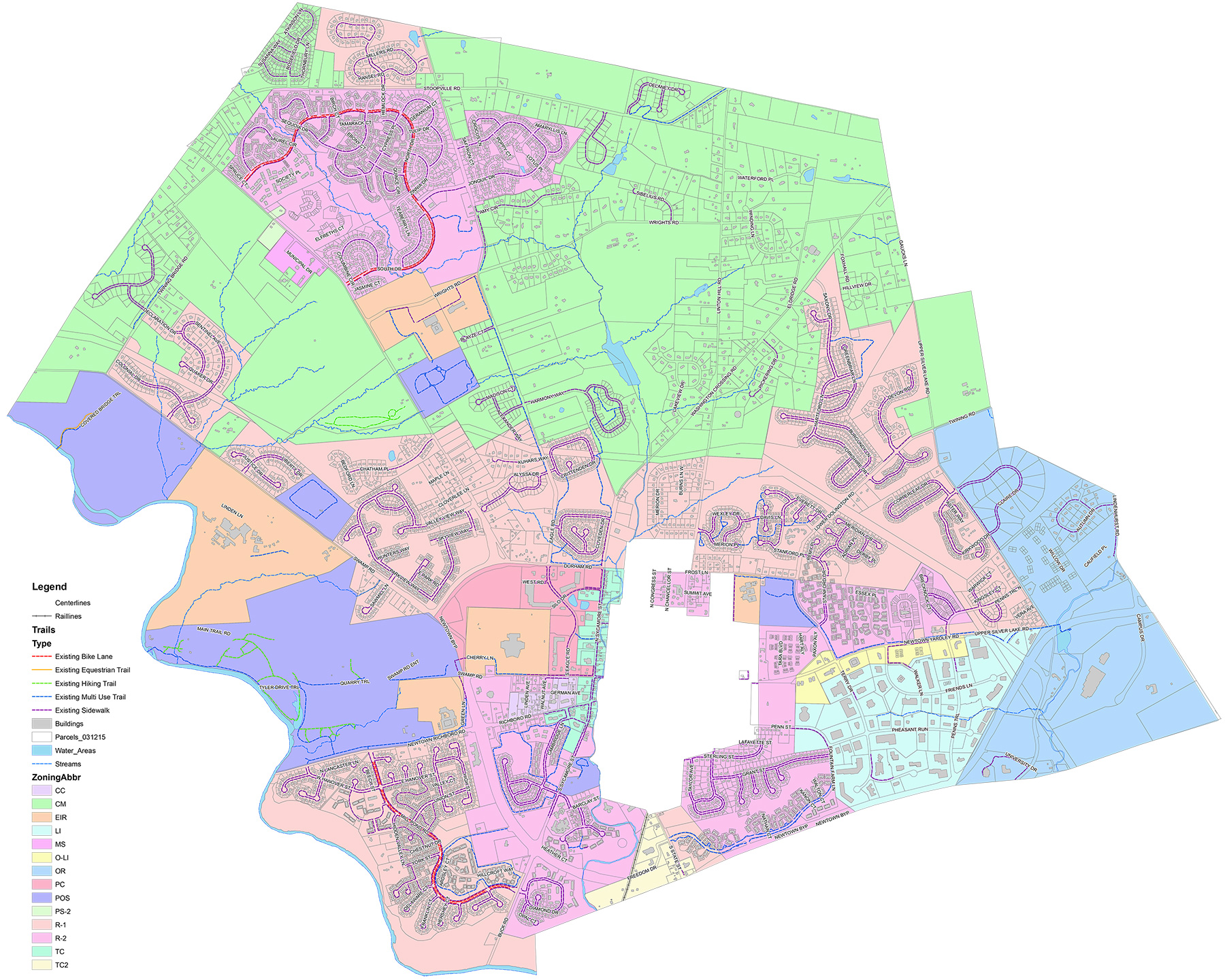 Zoning Map – Newtown Township: Bucks County, Pennsylvania